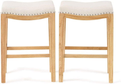Avondale Backless Counter Stools, 2-Pcs Set, Beige | eBay