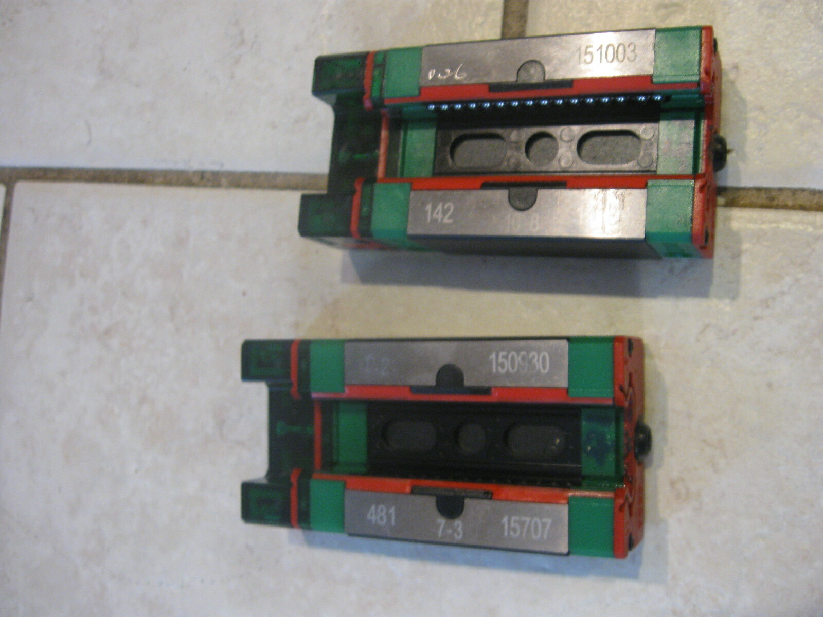 NEW LOT of 2 Rare Hiwin Block Carriages Slides # EGH20CA 150CPW-30000 ...