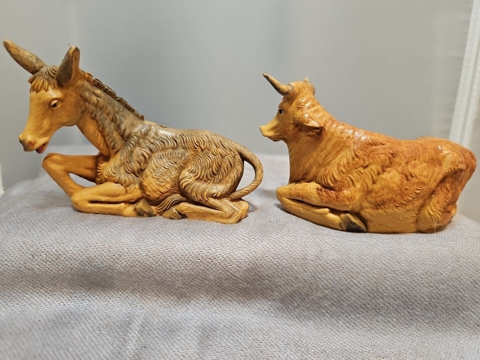 Vintage Fontanini Nativity Manger Set Depose Italy 5” Lot 9 Pieces 1991 ...