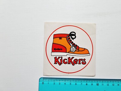 AUTOCOLLANT KICKERS CHAUSSURES AUTOCOLLANT AUTOCOLLANT VINTAGE 80s ...