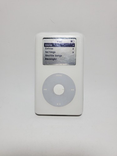 Apple iPod Classic 4th Generation 20GB White A1059 For Parts Read ...