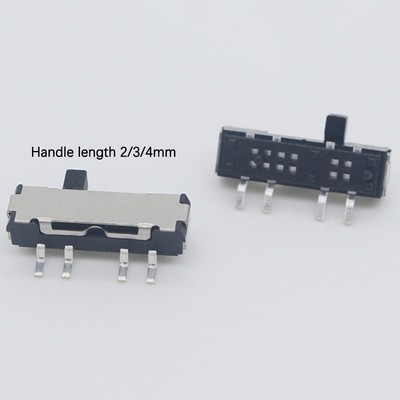 10Pcs 4 Pin Mini Slide Switch On-OFF 3Position Micro Slide Toggle ...