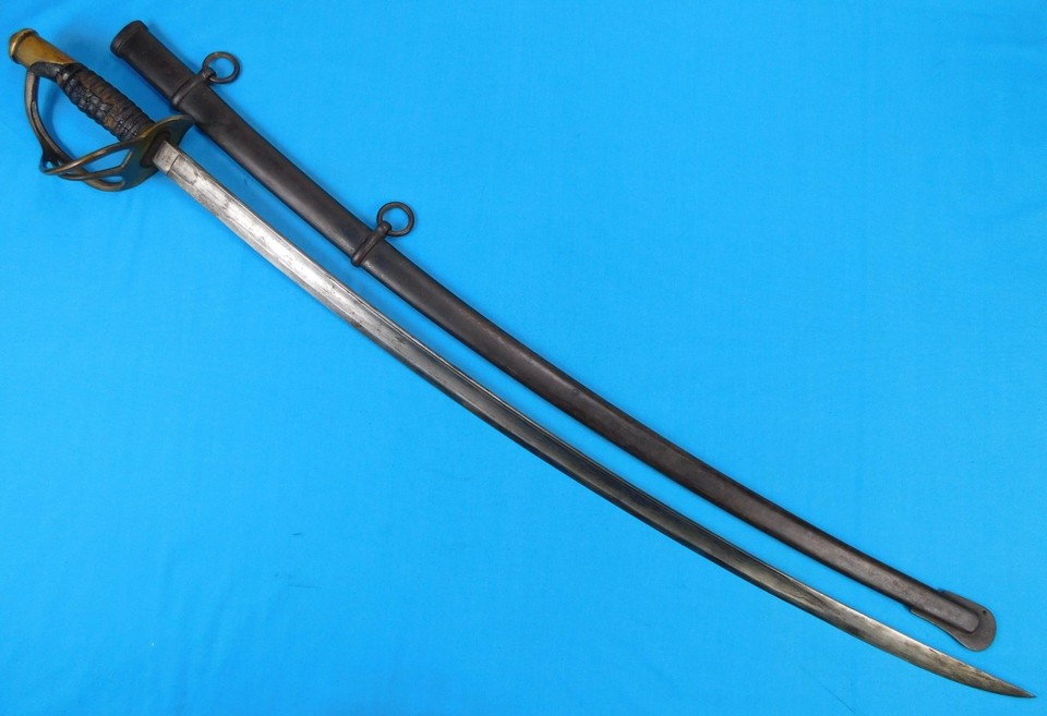 Antique US Civil War Mansfield & Lamb Model 1860 Cavalry Sword w ...