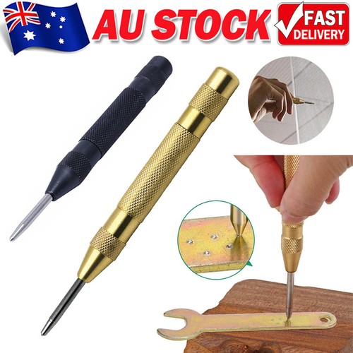 2PCS Heavy Duty Automatic Centre Punch Brass Bodied Spring Loaded Auto ...