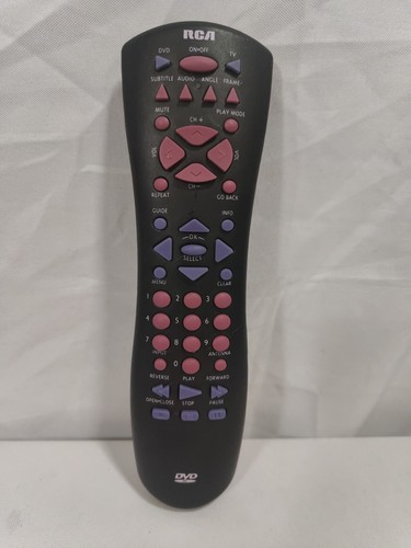 RCA DVD Remote Black Purple Buttons TV CRK76DD1 | eBay