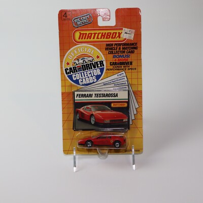 Matchbox Ferrari Testarossa w/ C&D Collector Cards (MIB) | eBay