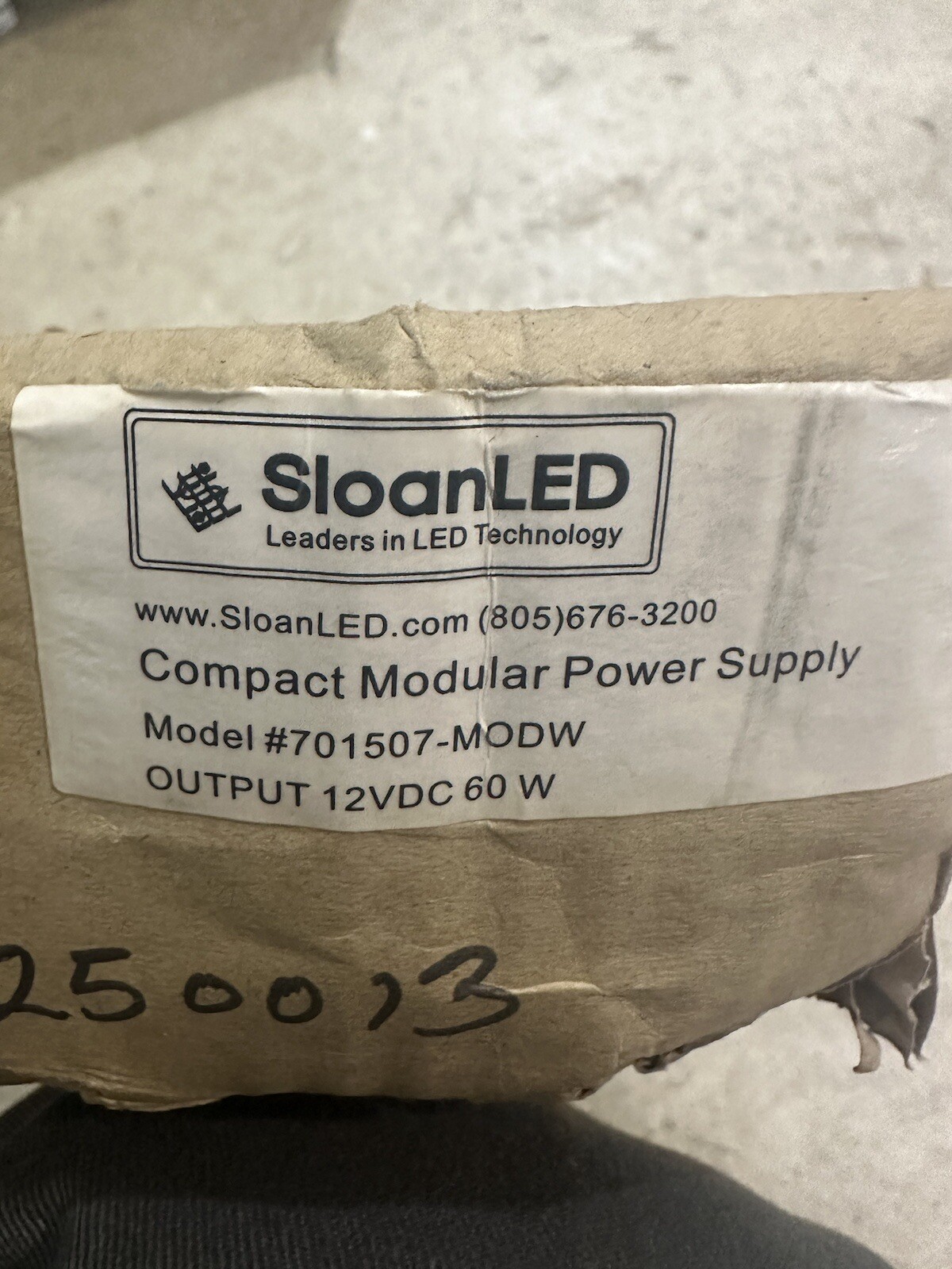 Sloan LED Modular 60w 12 Volt Ip68 Rated DC Power Supply #701507 MODW ...