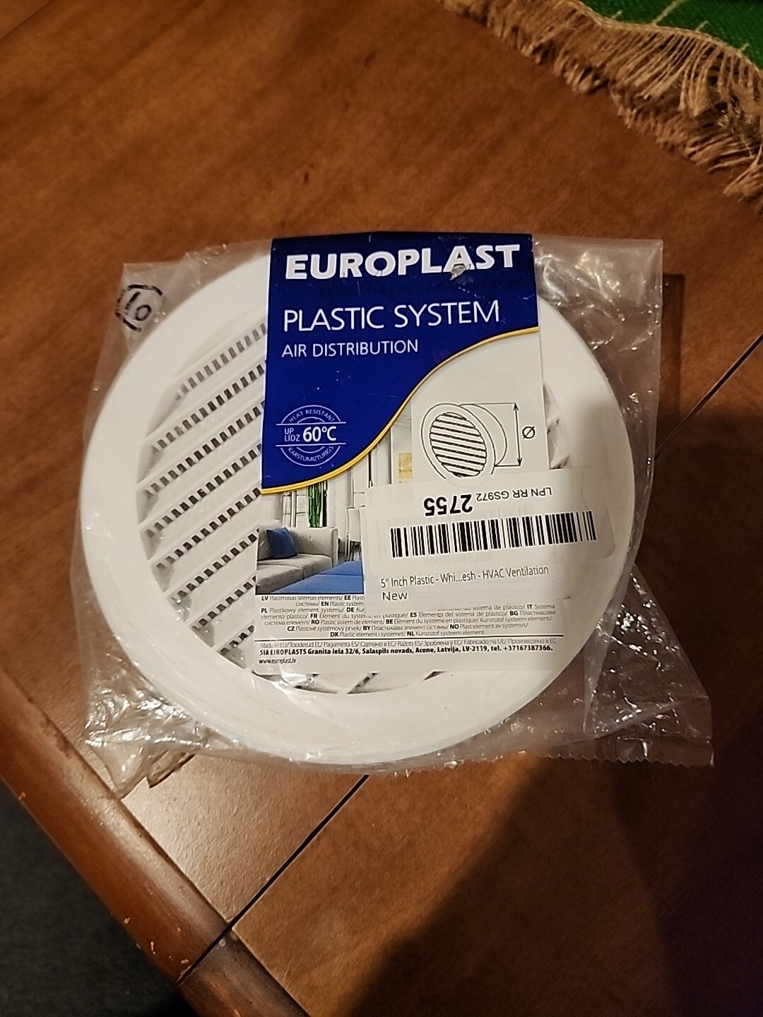 Europlast DMKP125 Metal System Air Distribution White NFS for sale ...
