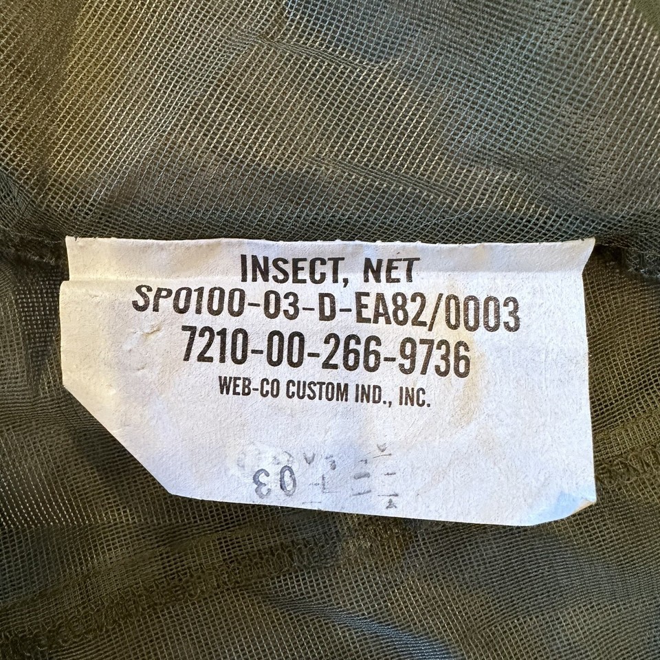 US Military Army Insect Net Bar Mosquito No See-Um Mesh Cot Tent Bed ...