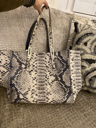Stuart Weitzman Bag Tote Leather Russel&Bromley Python Snakeskin | eBay