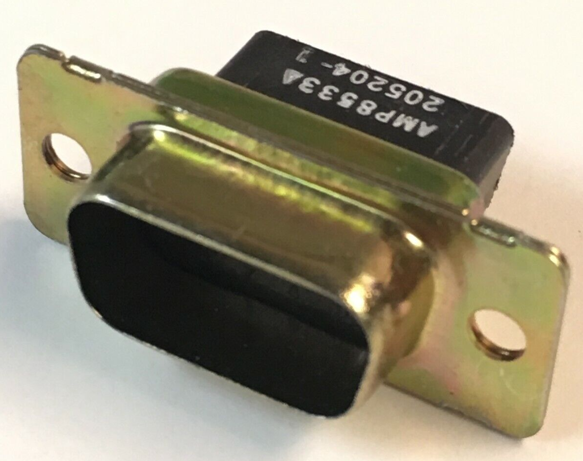AMP TE/TYCO P# 205204-1 D-Sub 9 Position Contact Male Plug Connector ...