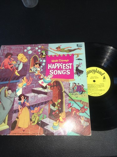 Disneyland Records Walt Disney's Happiest Songs Record with Case | eBay