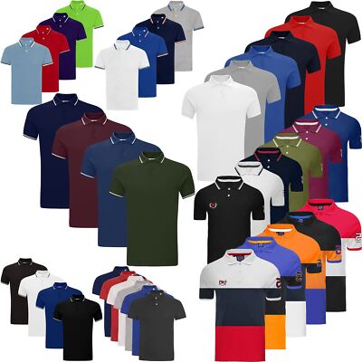 4 5, 6 Pack Mens Polo Shirt Multipack Set Holiday Gift Plain Top ...