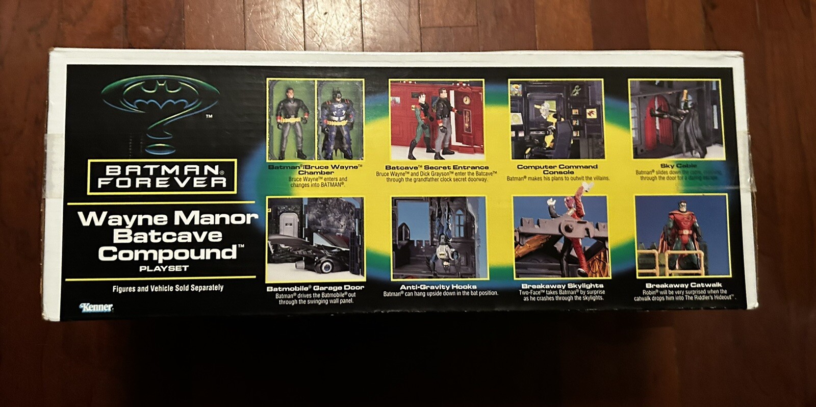 Vintage 1995 Batman Forever Wayne Manor Batcave Compound NEW SEALED IN ...