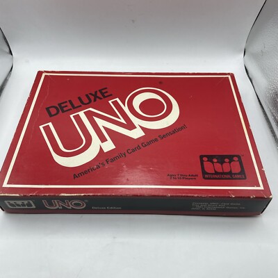 Vintage 1982 Uno Deluxe Edition Card Game #3001 106 Cards Not 108 | eBay