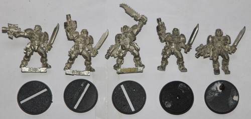 ADEPTUS ASTARTES SCOUT SPACE MARINE 5 FIGS MÉTAL WARHAMMER 40000 GAMES ...