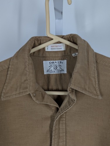 Orvis Manchester Vermont Vintage 70s Corduroy Brown LS Outdoors Fishing ...