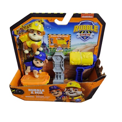 Nickelodeon Paw Patrol Rubble & Crew Rubble & Mix Build-It Pack | eBay
