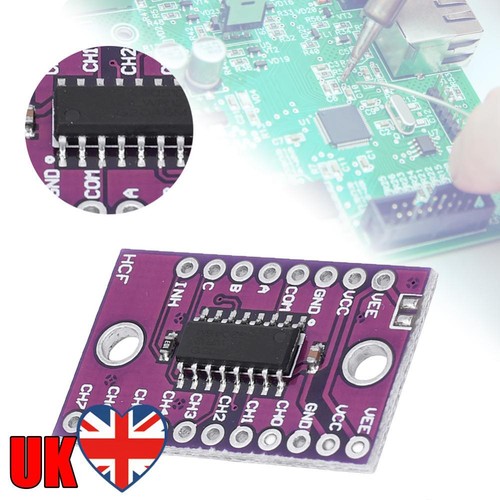 74HC4051 8-Channel-Mux Analog Multiplexer Selector Module Durable for ...