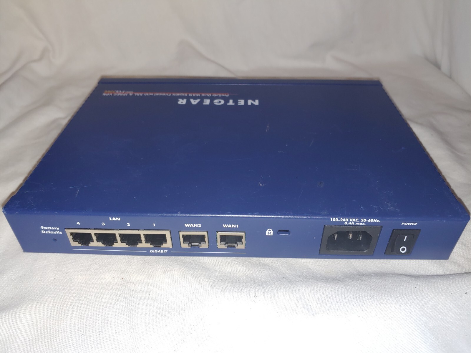 NETGEAR+ProSafe+Dual+Wan+SSL+VPN+Firewall+Fvs336g+V2 for sale online | eBay