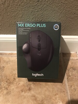 Logitech - MX ERGO PLUS Wireless Trackball Mouse 910-005178 #3922 New ...