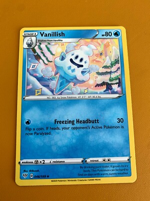 Vanillish 046/189 - Uncommon - Pokemon Darkness Ablaze 2020 - Pack ...