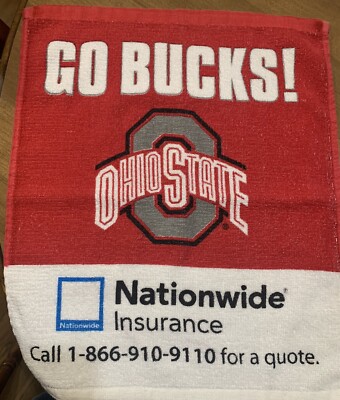 Go Bucks Ohio State Buckeyes Nationwide Fan Game Towel 18” X 15” | eBay