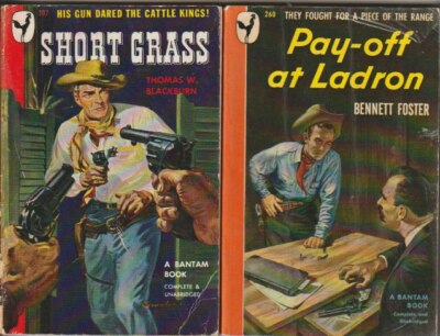 G159 Lot Of 2 Bantam Western Pocketbook Vintage Paperback Books | eBay