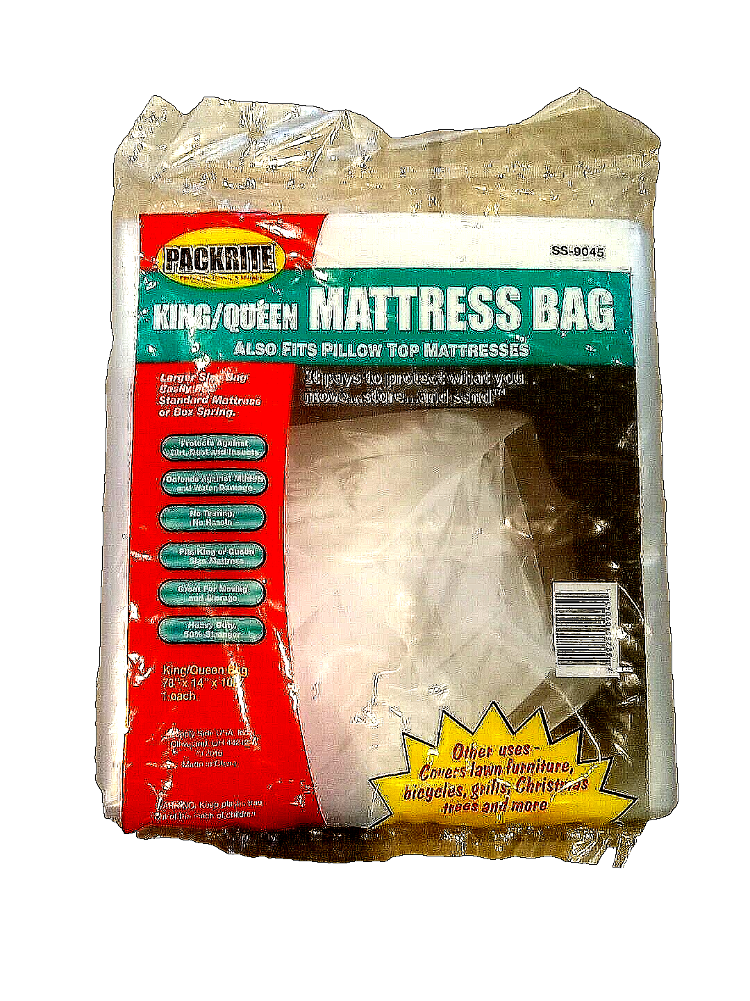 NEW PACKRITE - King / Queen Mattress Bag Mattress Cover SS-9045 - 78 X ...