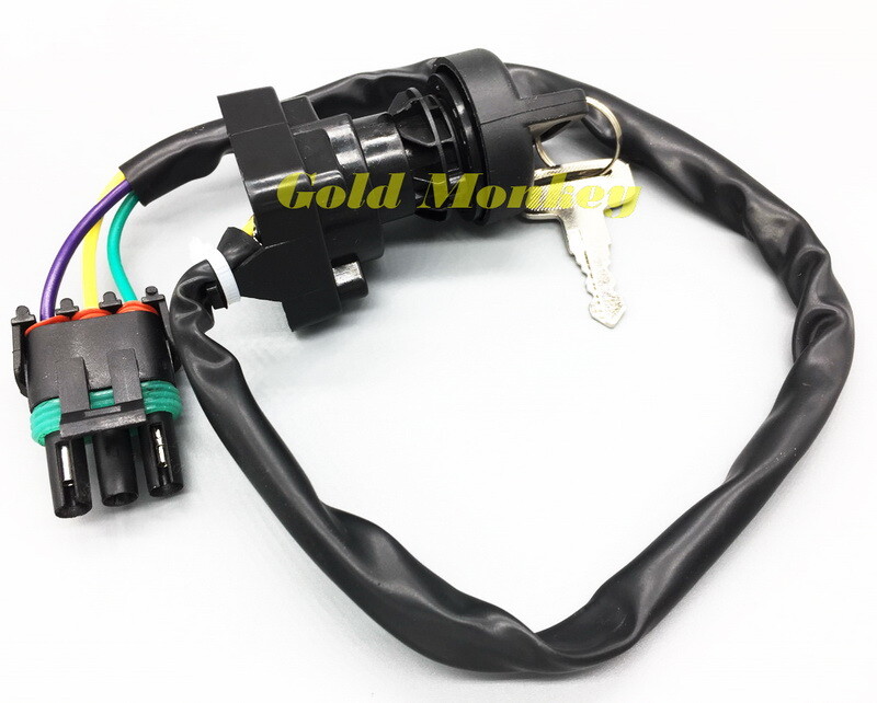 Ignition 2-Key Switch 3-Wire For Bombardier Can-Am Traxter 500 4x4 1999 ...