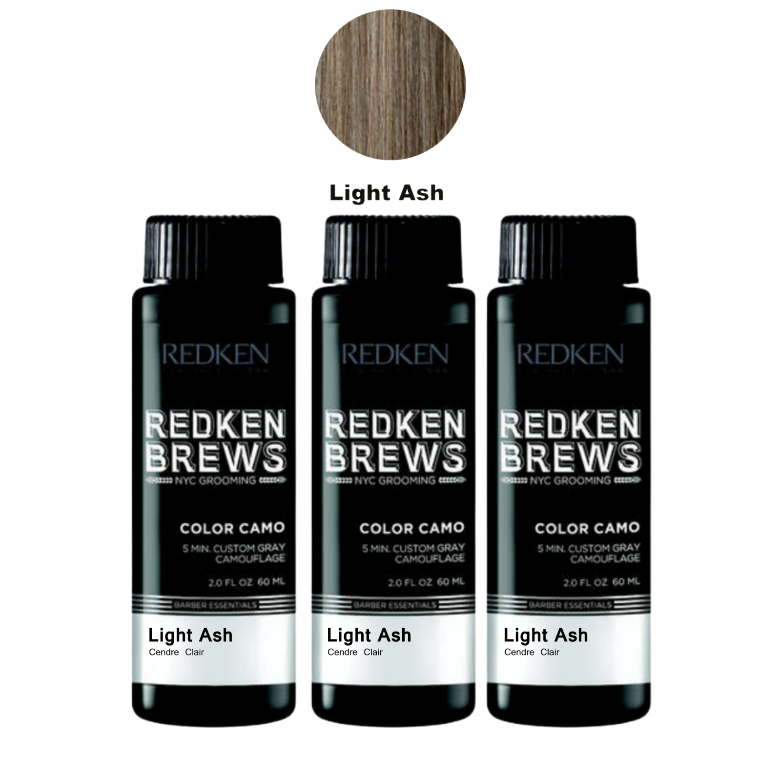 [3 PACK] Redken Brews COLOR CAMO 5 Min Custom Gray Camouflage (Choose ...