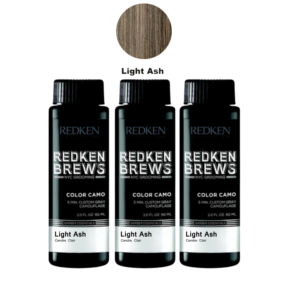 [3 PACK] Redken Brews COLOR CAMO 5 Min Custom Gray Camouflage (Choose ...
