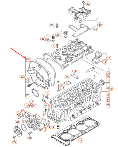 VOLKSWAGEN BEETLE A5 ENGINE TIMING COVER GASKET SEAL 06L103483A | eBay