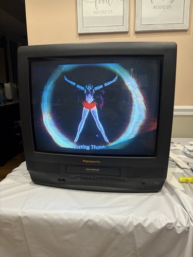VTG Panasonic PV-M2059 VCR/VHS TV combo 20’’ inch w/ Remote Fm Radio | eBay