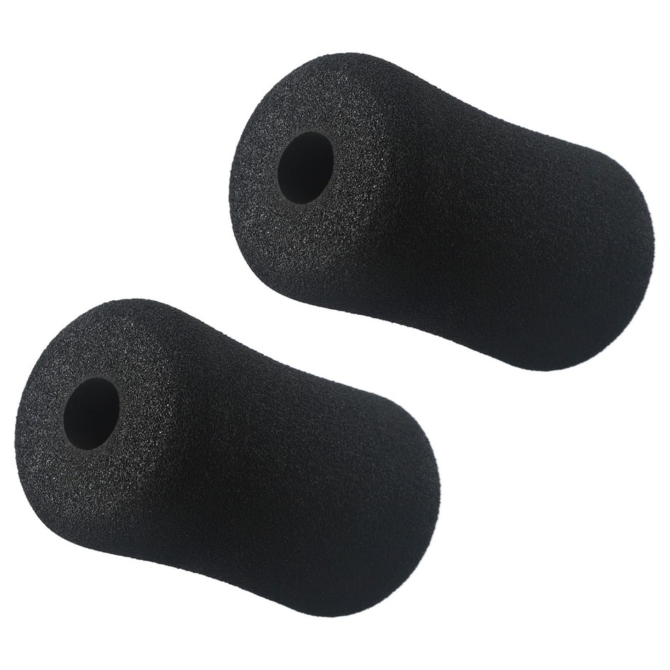 New Practical Foot Pads Gym Exercise 2pcs Black Foam Foot Pads For Home ...