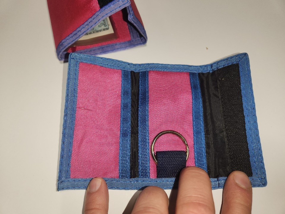 Lot Of 2 Wallet Vintage 70s 80s Free Style Nylon Organizer Trifoldhook ...