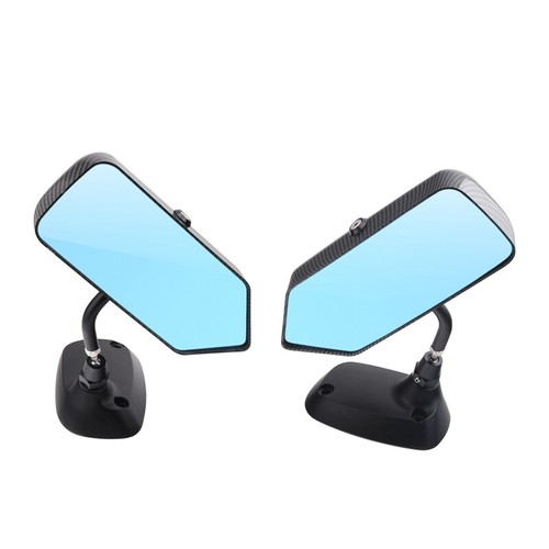 2pc Adjustable Rear View Mirror Carbon Fiber Look Rainproof Car Side ...