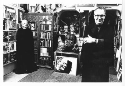 FORREST J ACKERMAN 8 x 10 B&W Ackermansion photo of the collection. | eBay