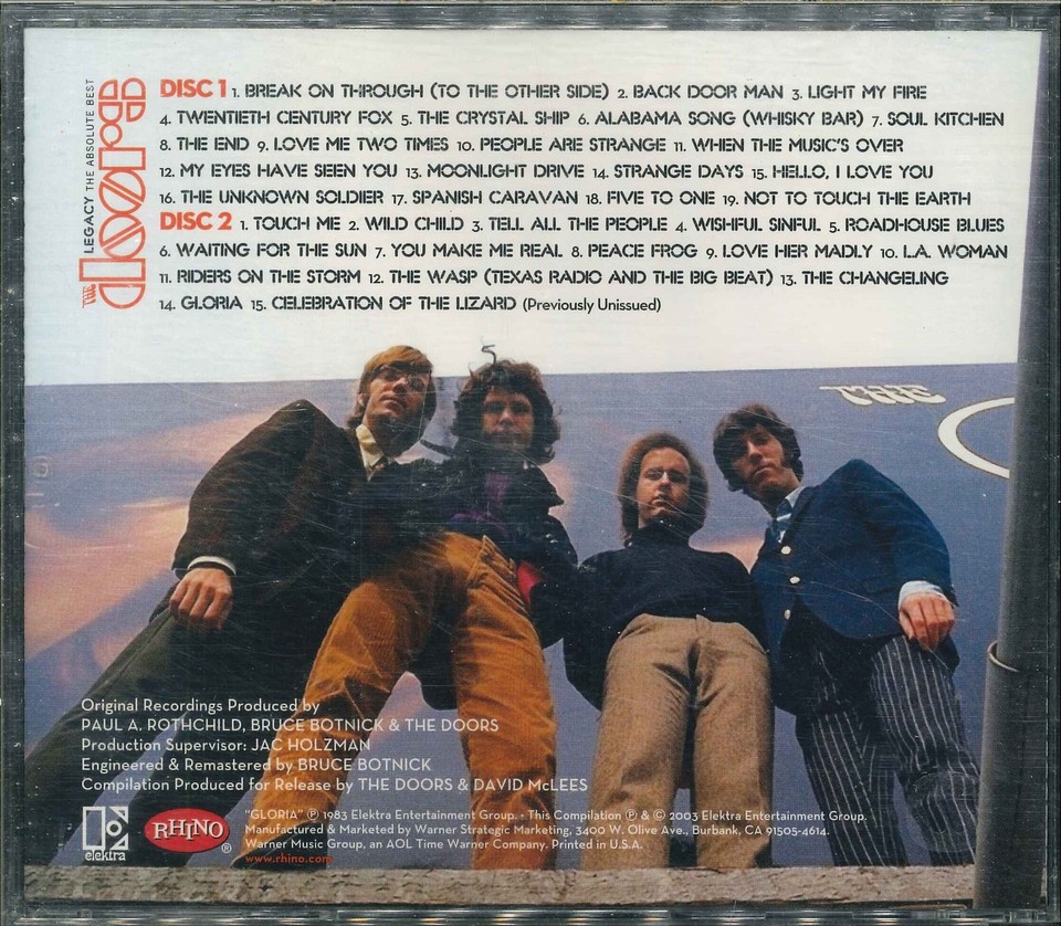 THE DOORS "Legacy - The Absolute Best" 2CD-Album | eBay