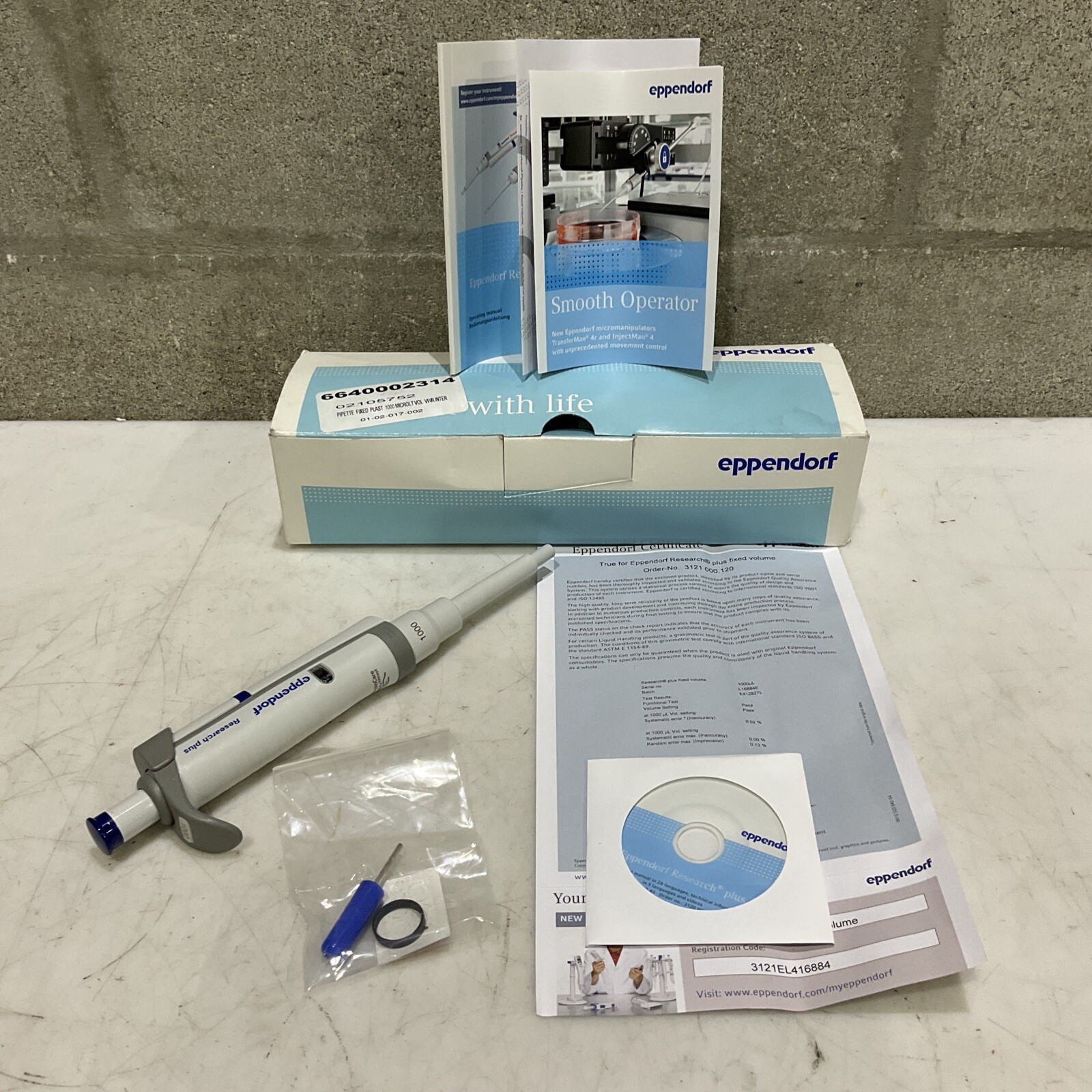 EPPENDORF VWR INTERNATIONAL 89125-334 PLAST FIXED PIPETTE 1000 MICROLT VOL 373 | eBay