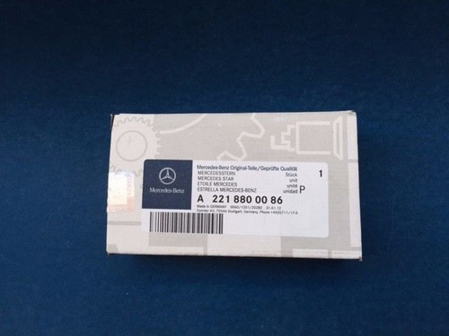 MERCEDES W212 E-CLASS HOOD STAR E350 E500 221 880 00 86 GENUINE 2010 ...