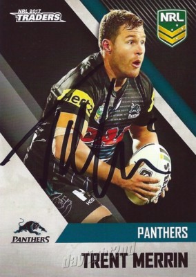 Signed 2017 PENRITH PANTHERS NRL Card TRENT MERRIN | eBay Australia