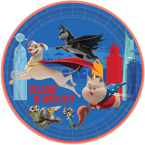 DC Super Hero Pets 9in / 23cm Paper Plates Pack of 8 | eBay Australia