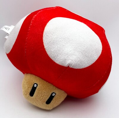 Nintendo Super Mario Red 1 Up Mushroom Plush Stuffie 5" | eBay