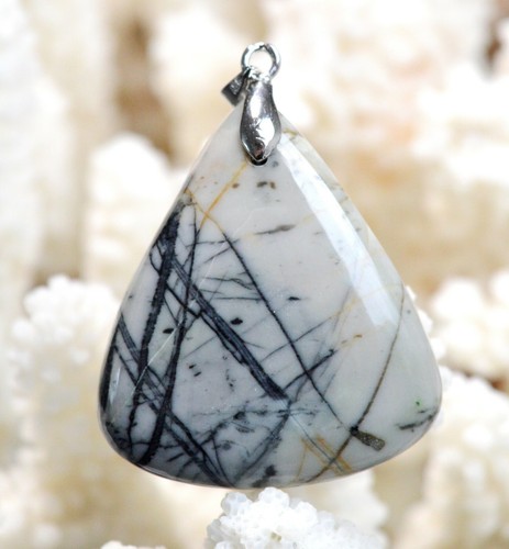 Picasso Jasper 66 carats - Natural Stone Cabochon Pendant - USA // AH62 ...