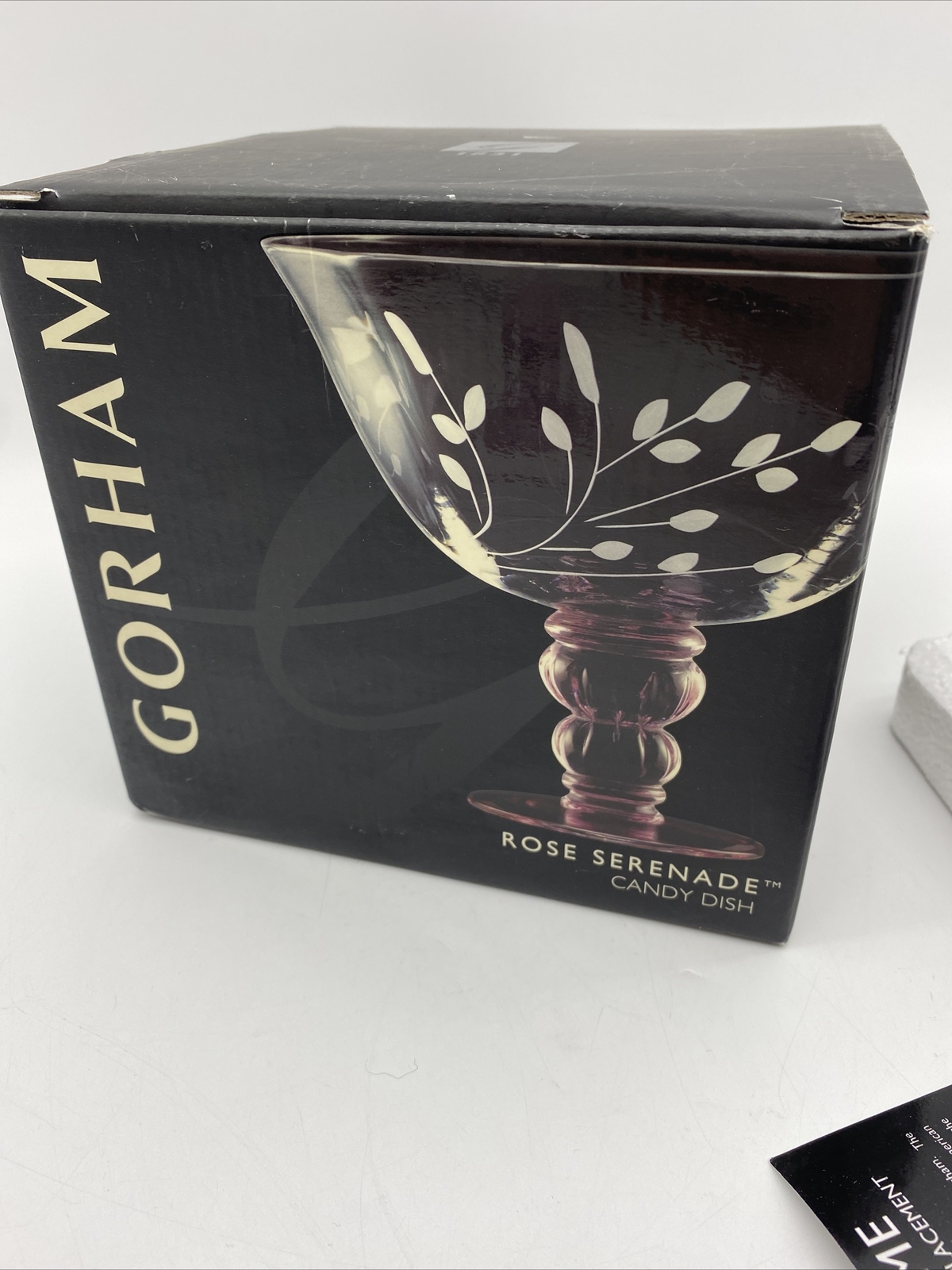 Gorham+Rose+Serenade+Candy+Dish+Crystal+5.25%22+Hand-cut+Floral+Design ...