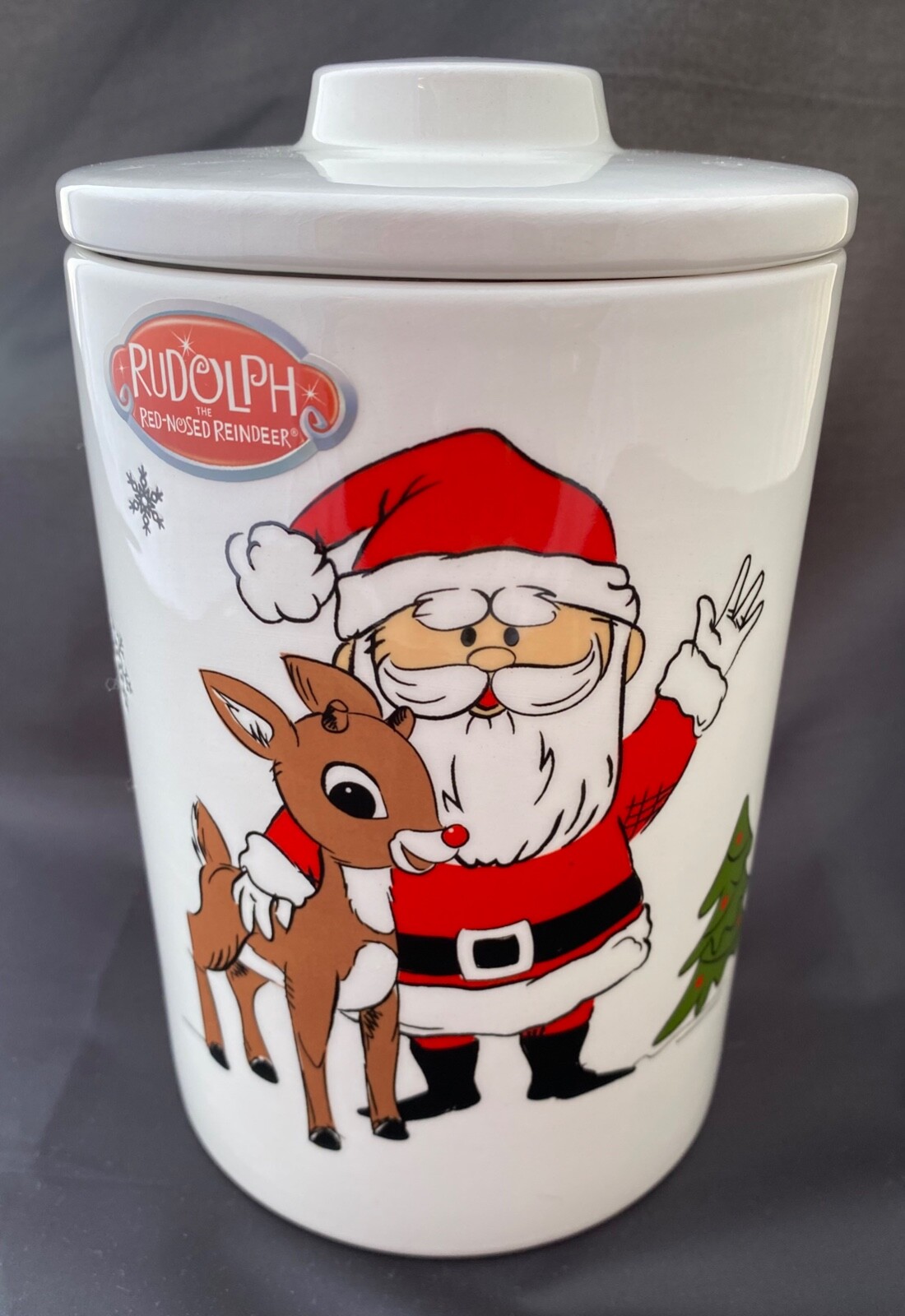 Rudolph the Red-Nosed Reindeer Christmas 7" x 5" Canister Cookie Jar ...