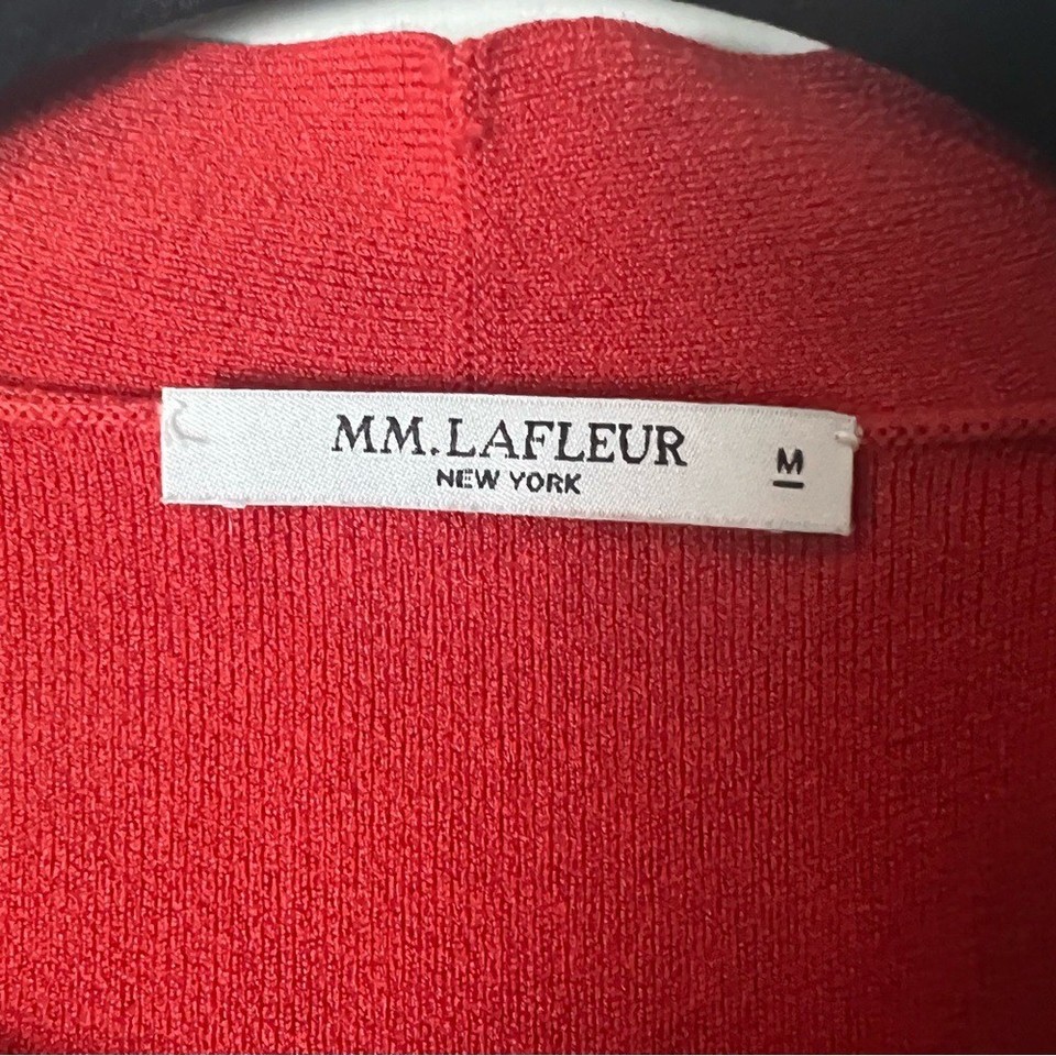 MM.LaFleur Women's Red Sleeveless Knit Sweater Tank Top Square Neck ...