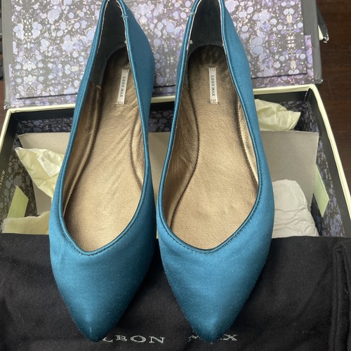 Leon Max Let02 Teal Flats Size 6.5 | eBay