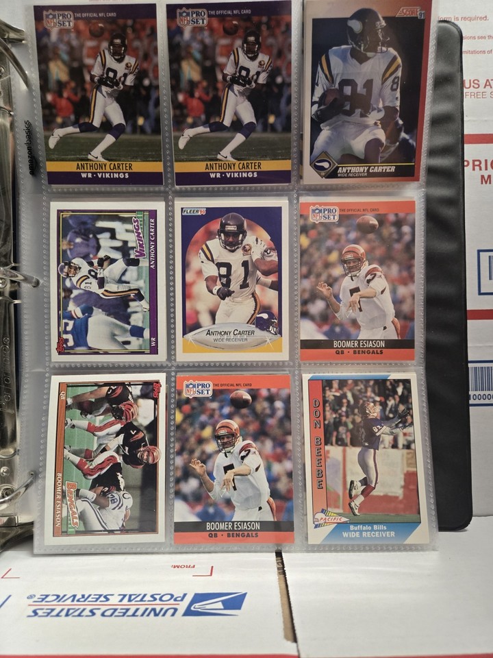 Modern & Vintage NFL Stars & Hall of Famers Binder Lot ~ 1980s–2020s ...